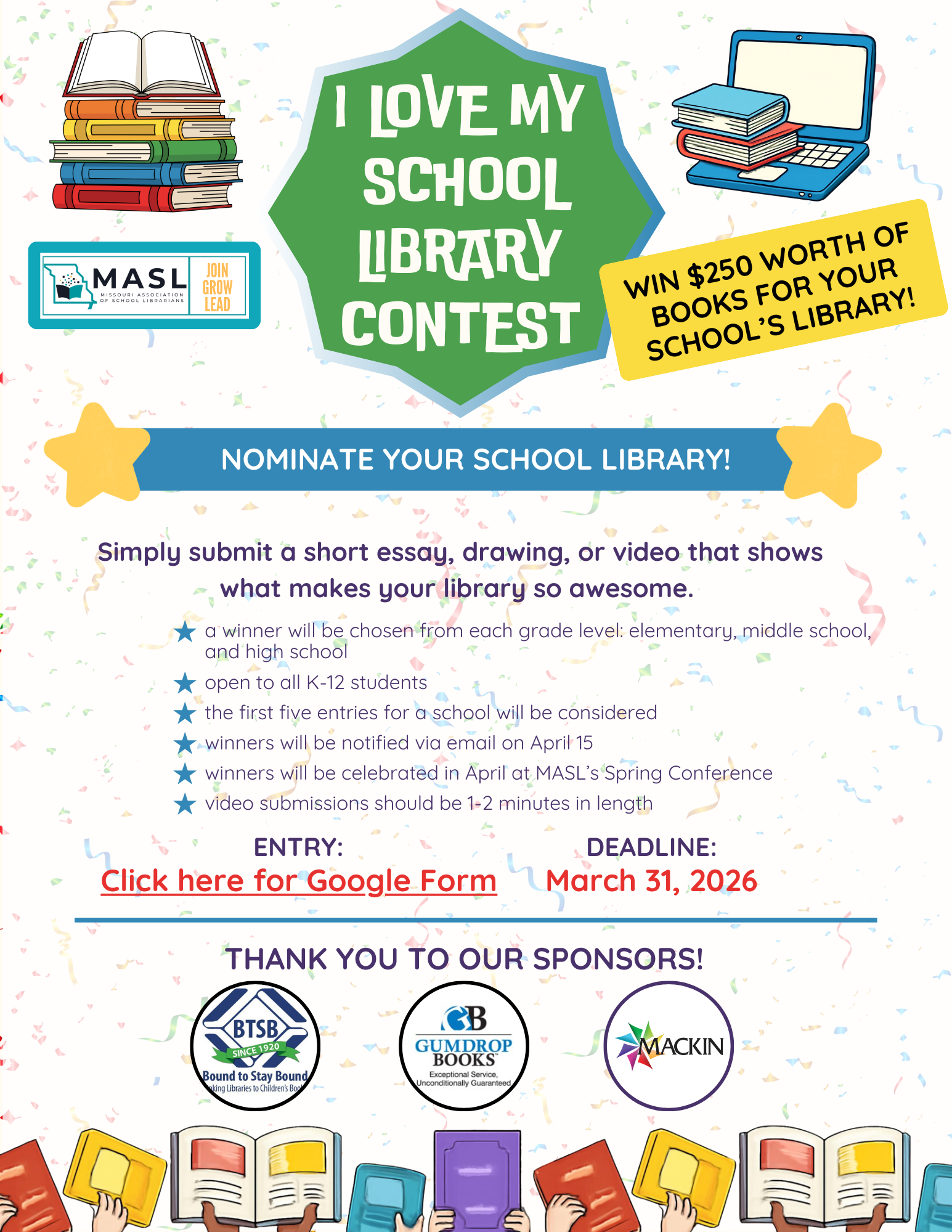 I Love My School Library Contest – Missouri Association of School ...